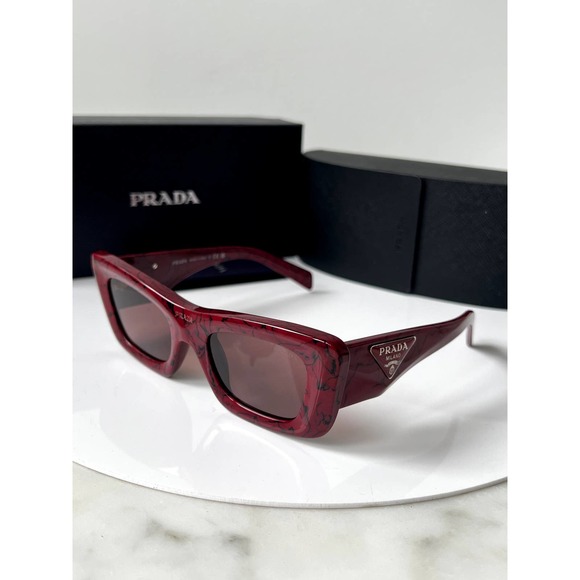 Prada | Accessories | Sale New Prada Pr3zs Sunglasses In Red | Poshmark